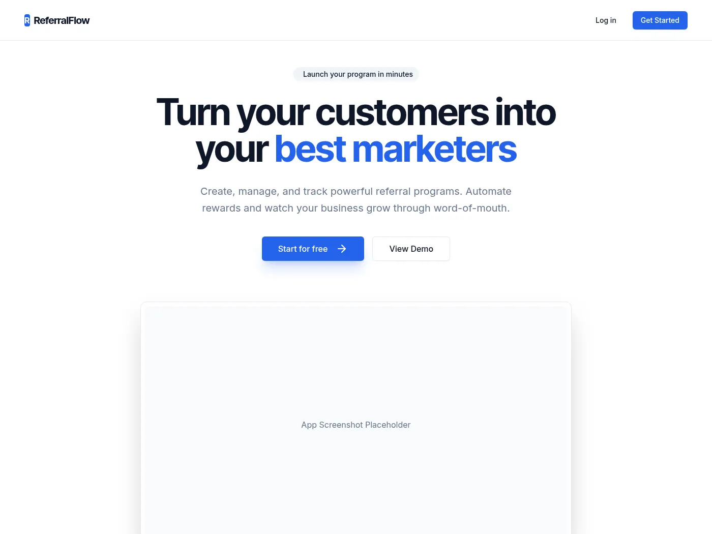 Referral Program SaaS Platform
