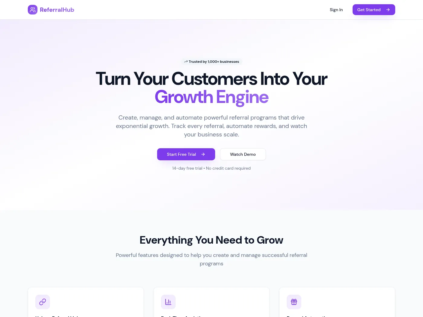 Referral Program Platform SaaS