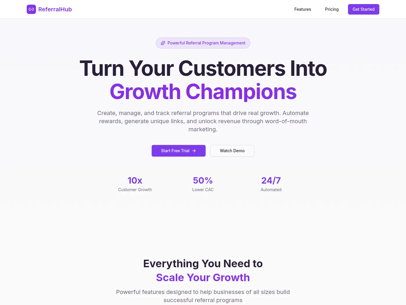 Referral Program SaaS Platform