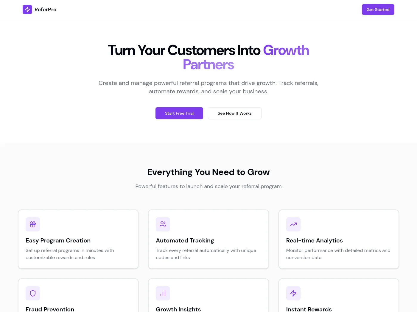 Referral Program SaaS Platform