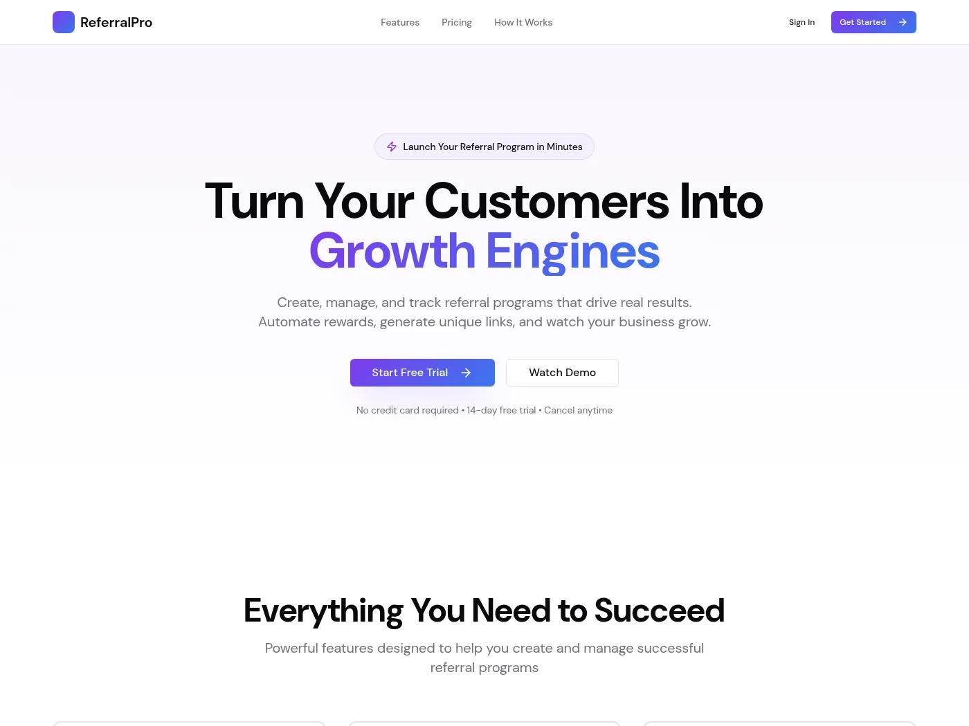 SaaS Referral Program Platform for Business Growth