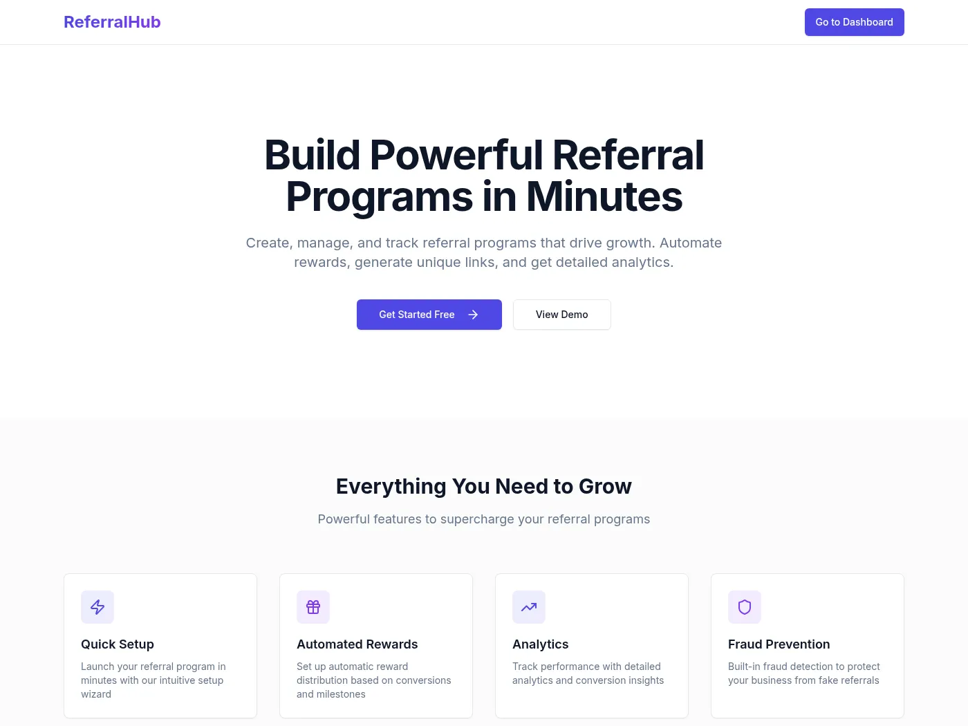 Referral Program SaaS Platform for Businesses
