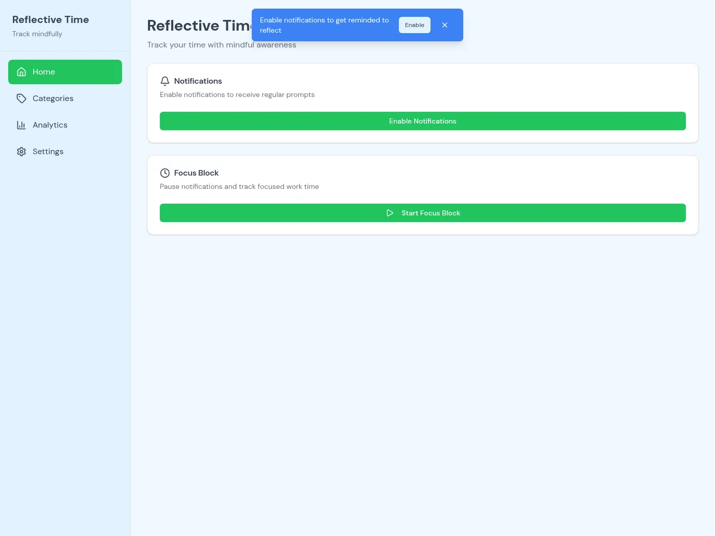 Reflective Time Logger - Mindful Activity Tracker for Android
