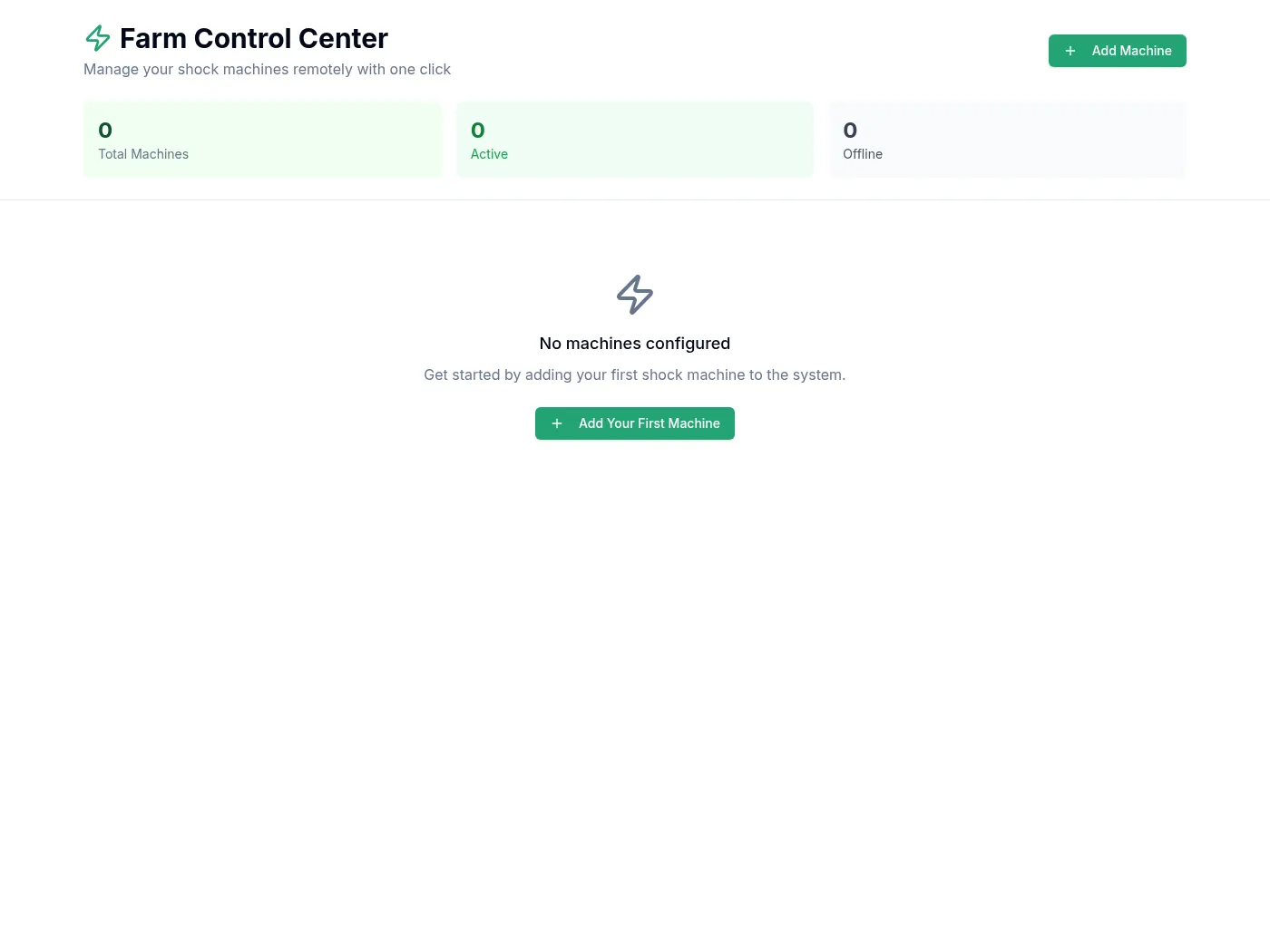 Remote Shock Machine Controller for Farmers