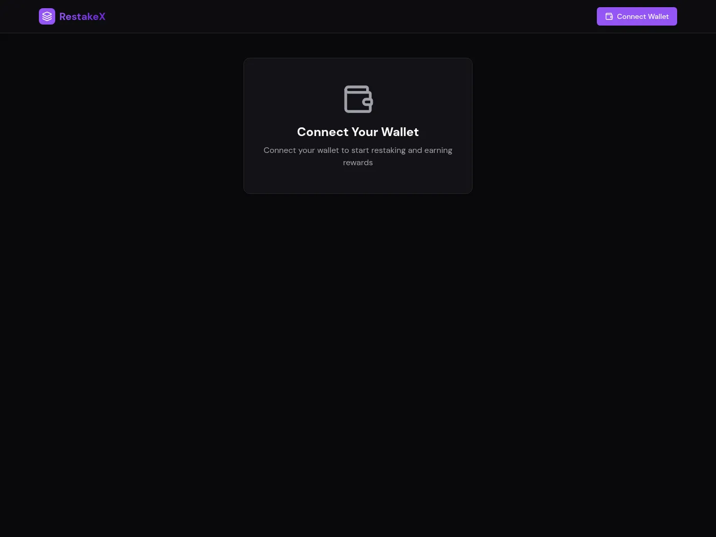 RestakeX: Comprehensive Restaking Protocol and Web Application