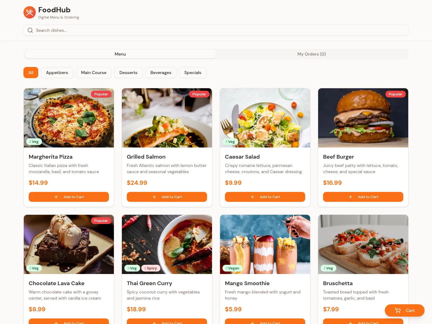 Digital Restaurant E-Menu and Food Ordering App (Remix) (Remix)