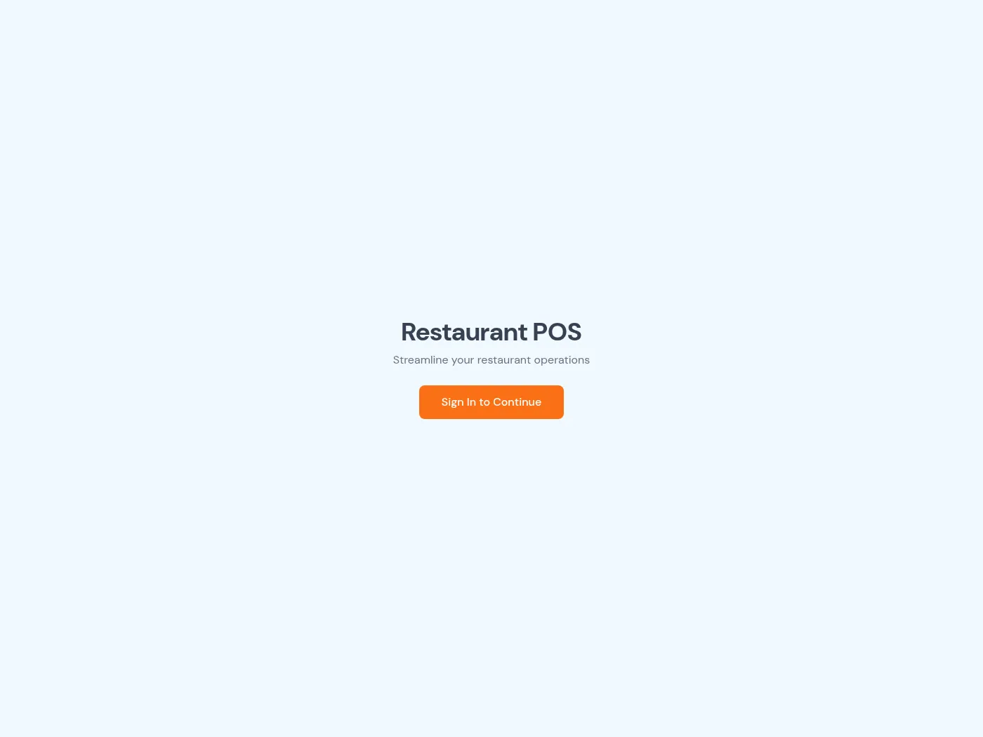 React Native Restaurant POS System