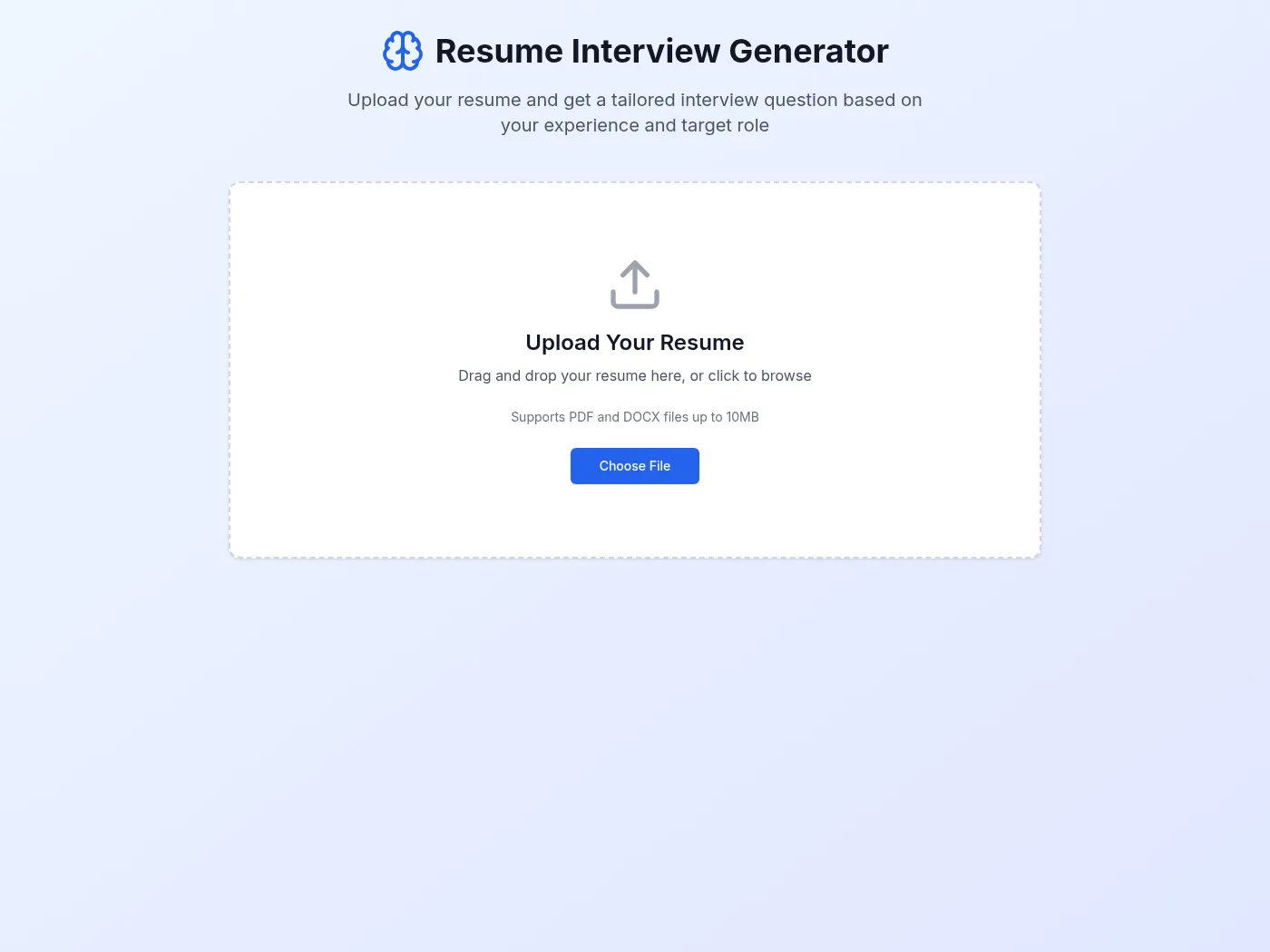 Resume-Driven Interview Question Generator