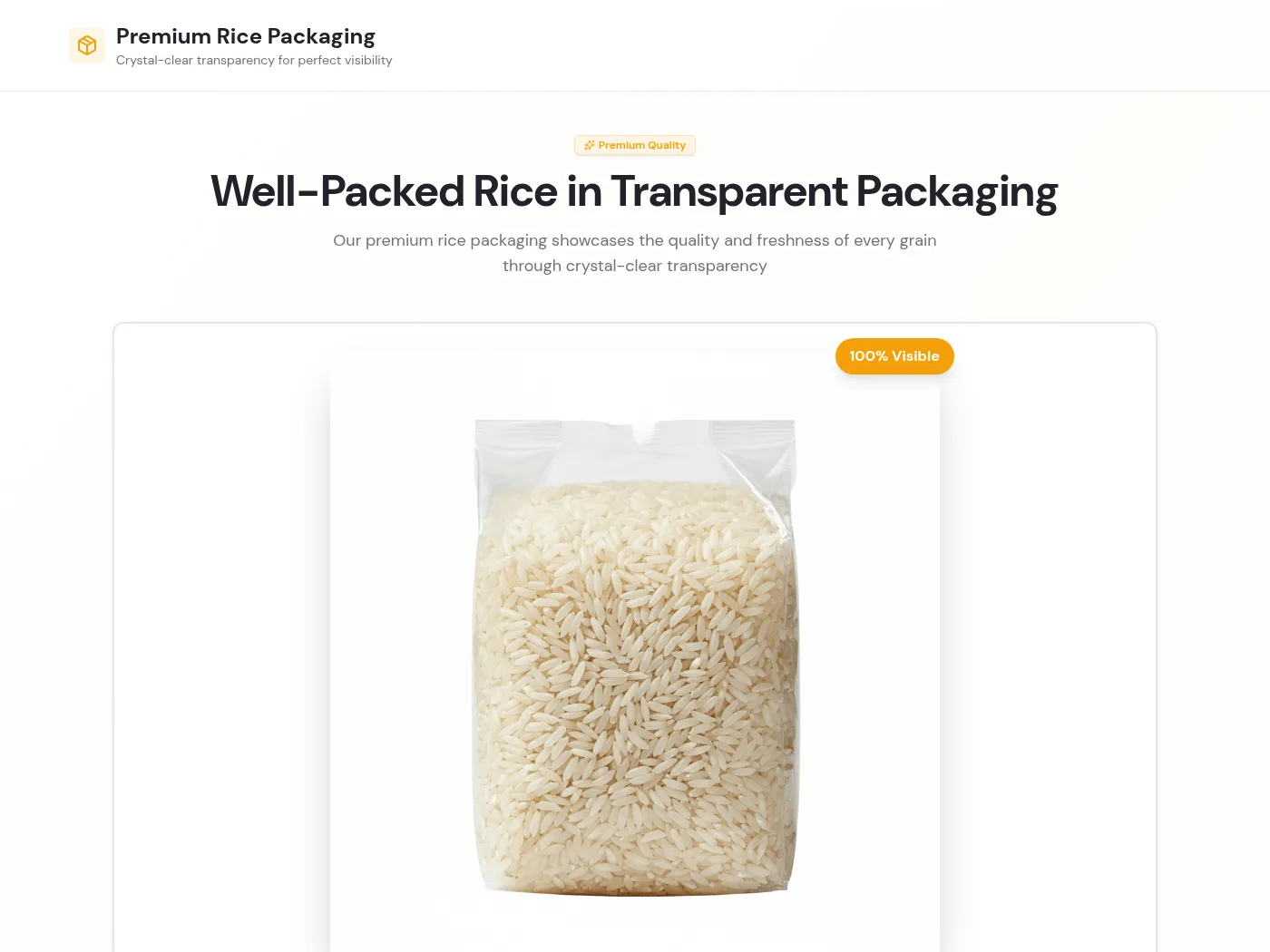 Well-Packed Rice Packaging Visualizer