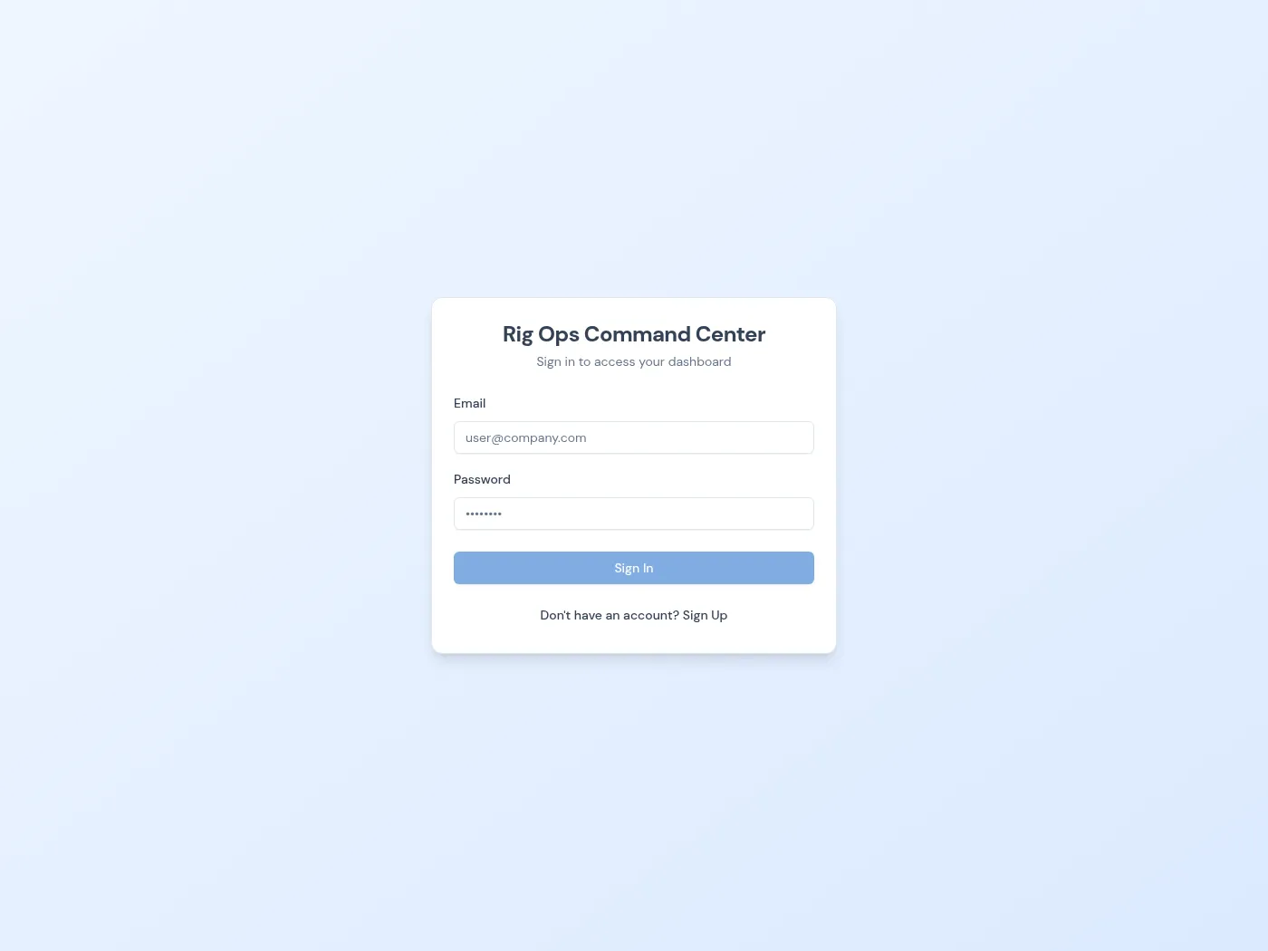 Rig Ops Command Center: Revenue & Reliability Intelligence Platform