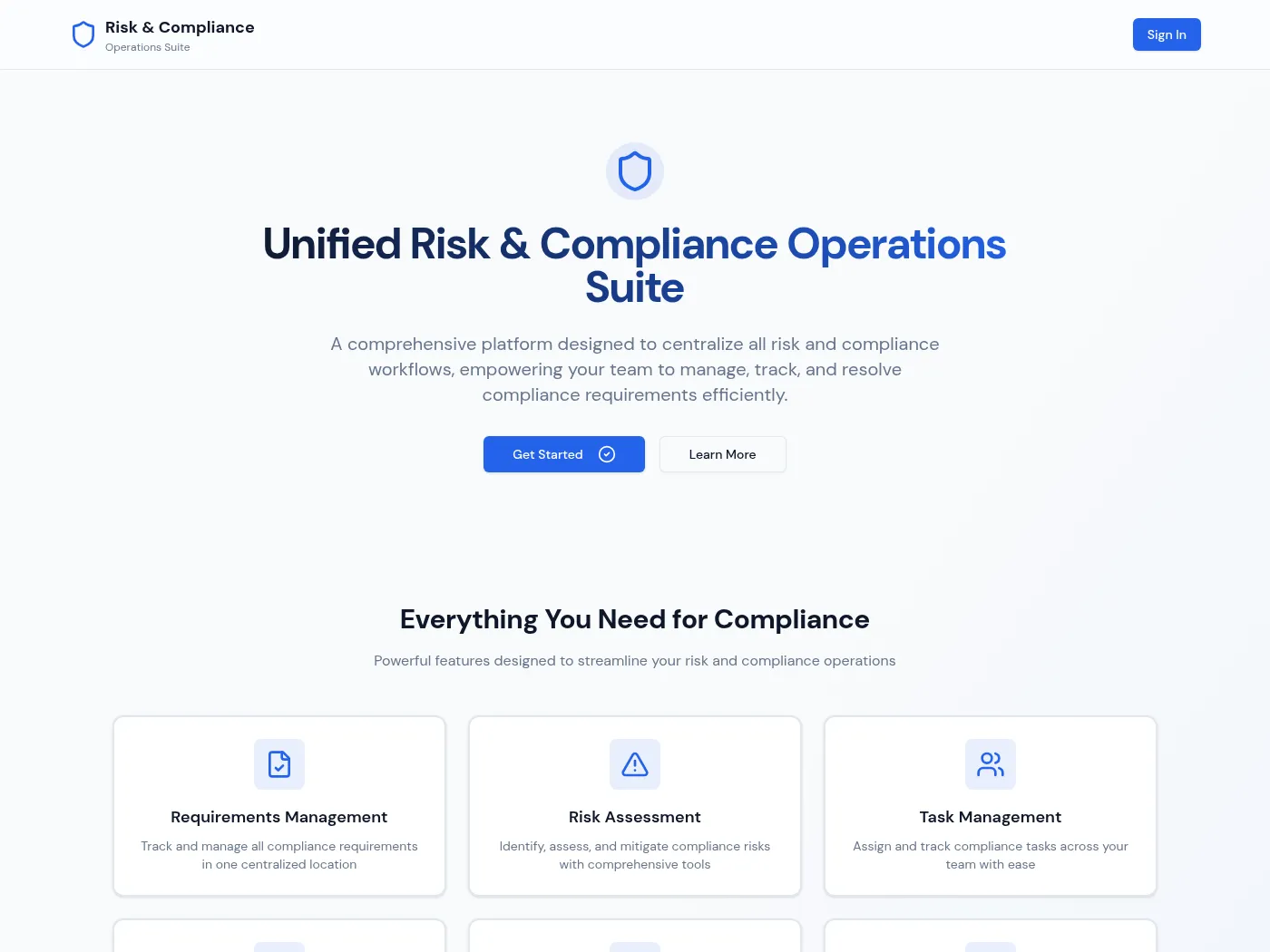 Unified Risk & Compliance Operations Suite