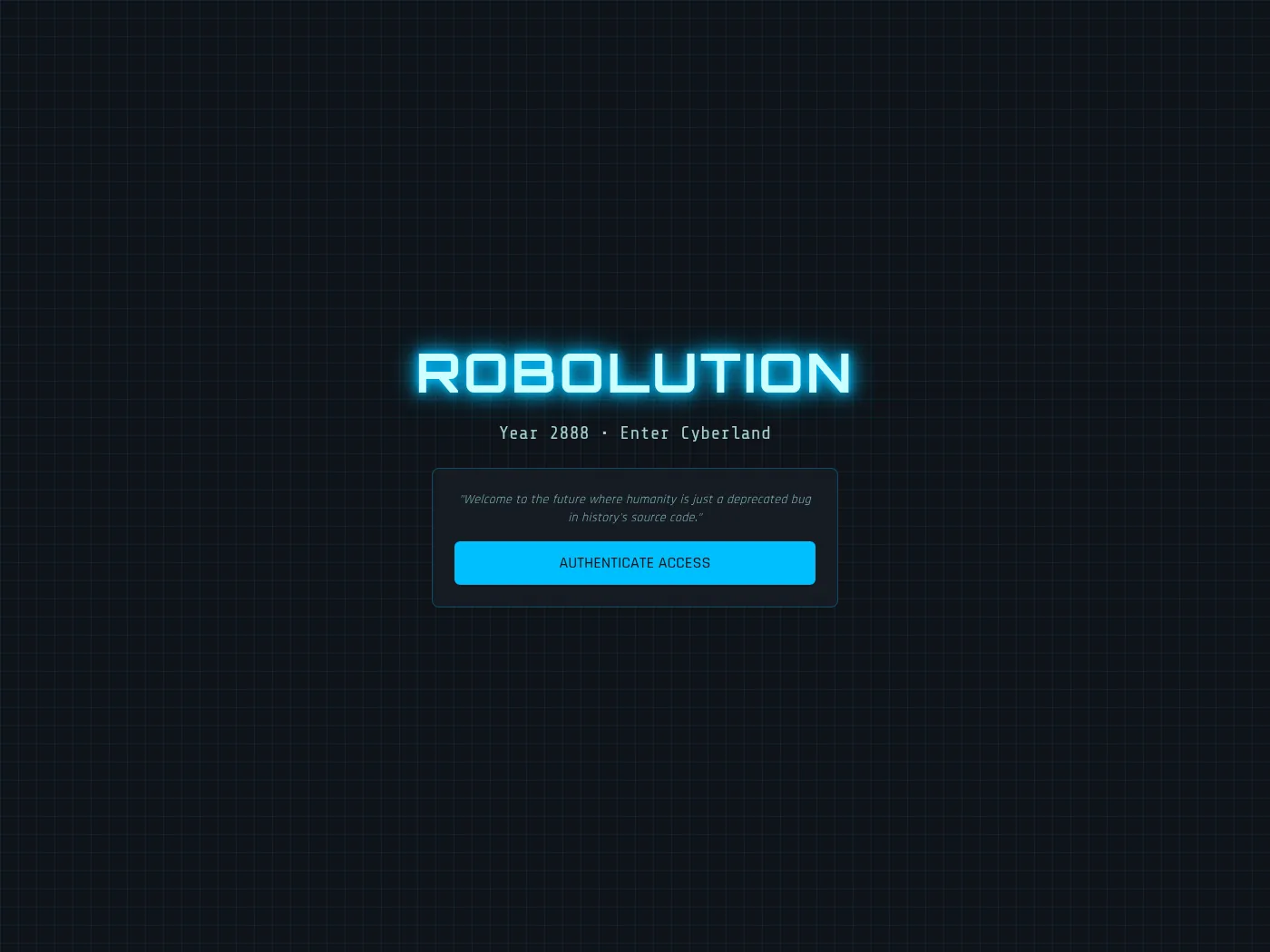 Robolution – A Fully-Featured Multiplayer Idle RPG Web Game in a Futuristic Robot World