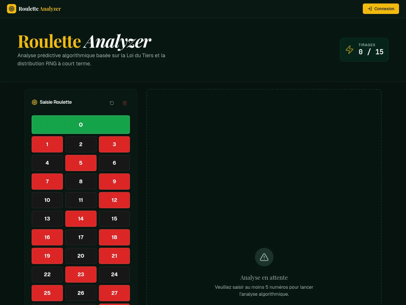 Roulette Pattern Analyzer