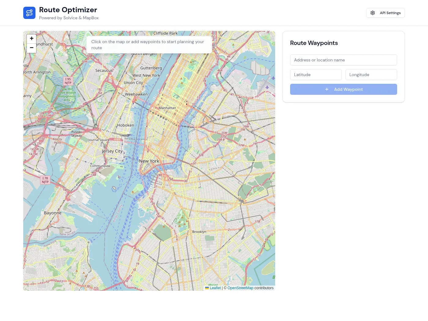 Route Optimizer with Solvice and MapBox APIs