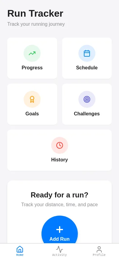 Run Tracker Mobile App