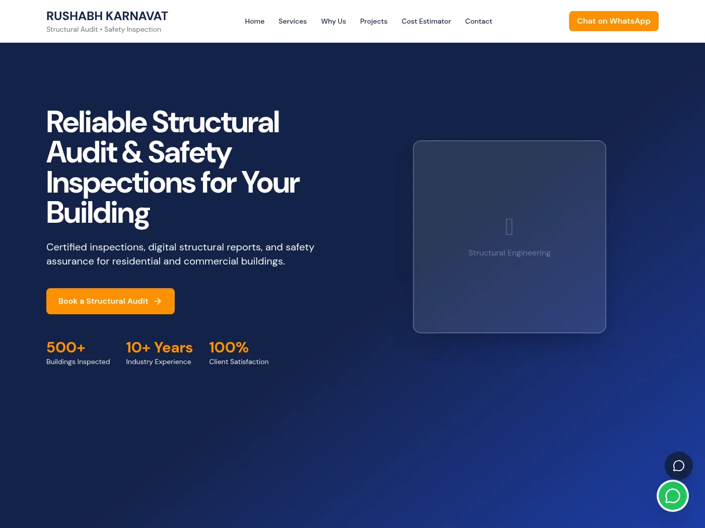 Rushabh Karnavat Structural Audit Web App