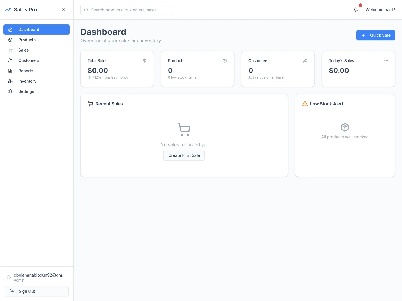Sales Inventory Pro: Comprehensive Web App for Inventory, Sales, and Analytics
