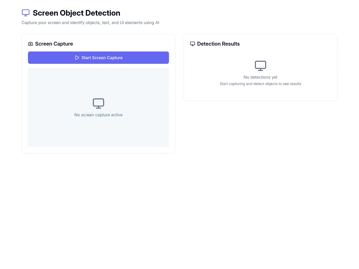 Screen Object Detection App