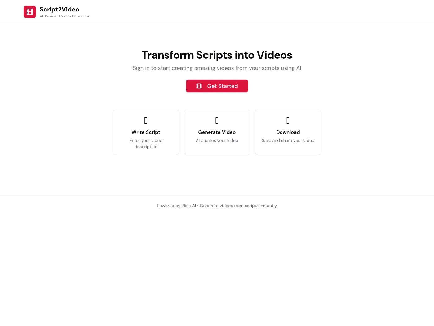Script2Video Generator