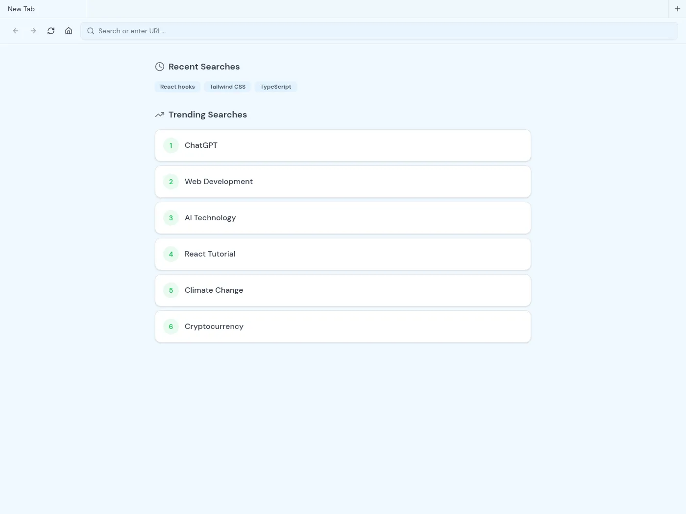 Search Engine Web Browser