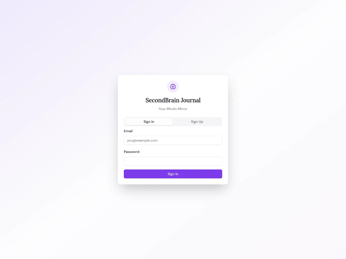 SecondBrain Journal — AI-Powered Self-Reflection Diary