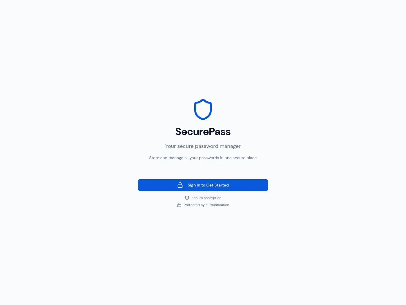 SecurePass Password Manager
