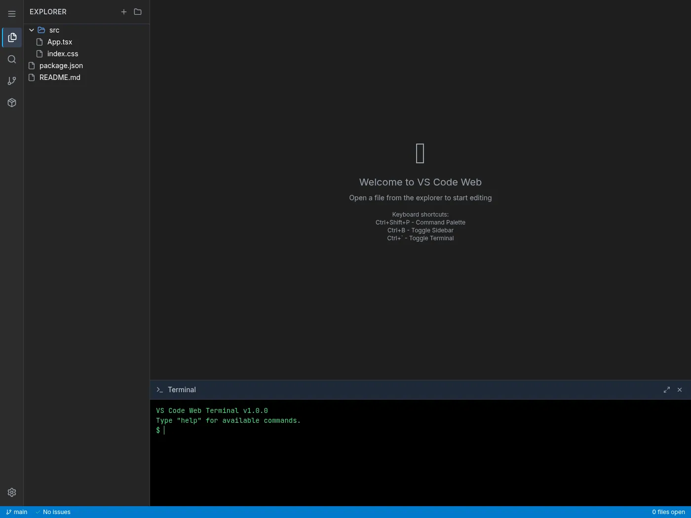 Self-Hosted Web-Based VS Code Environment