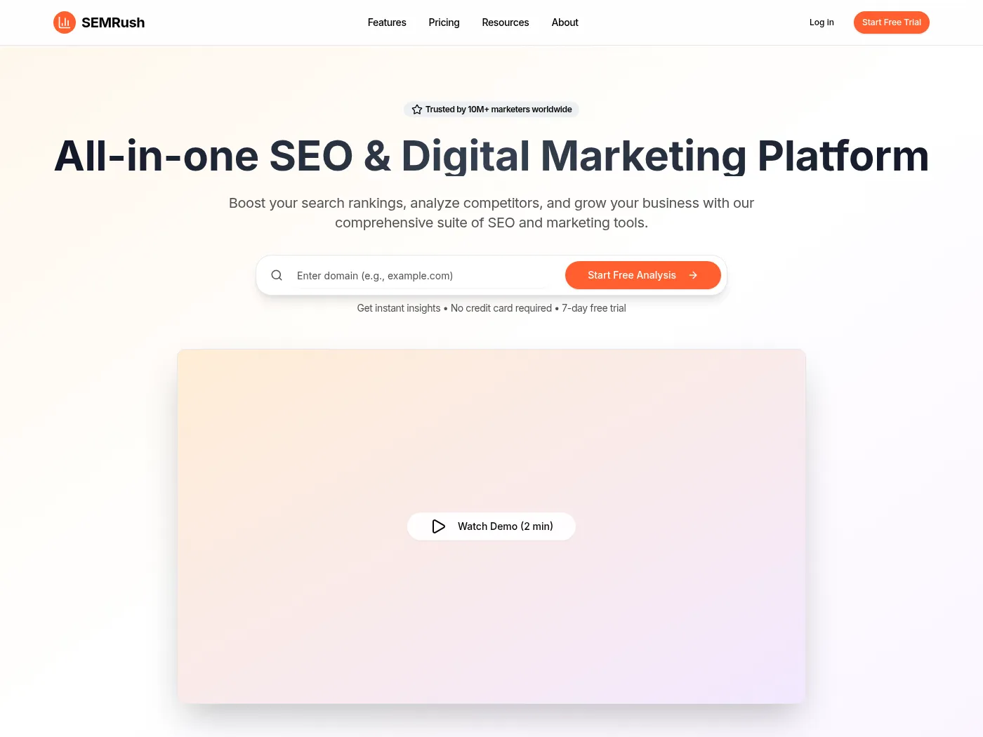 SEMRush Clone - All-in-One SEO & Digital Marketing Platform
