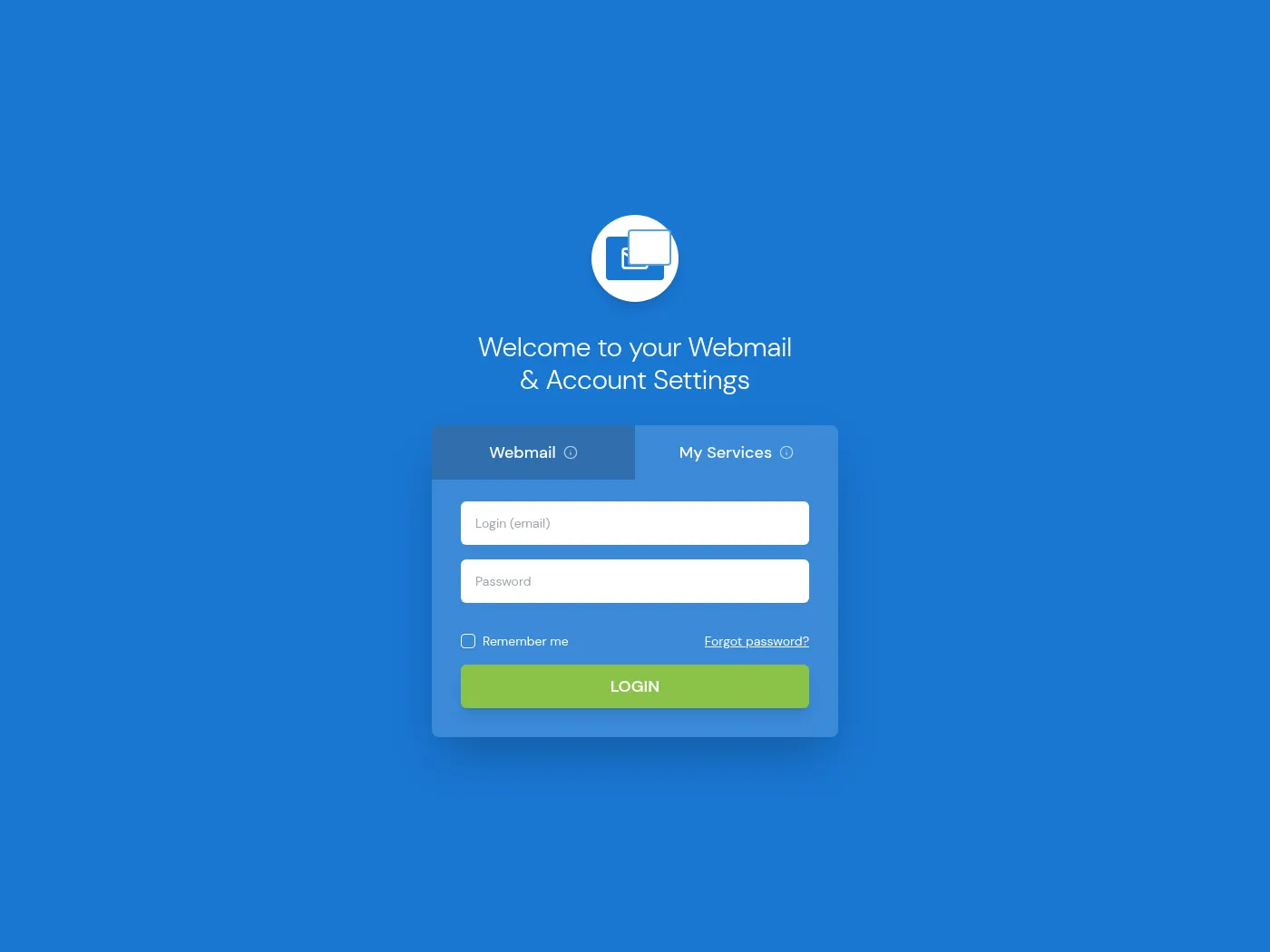 ServerData Control Panel Login Clone