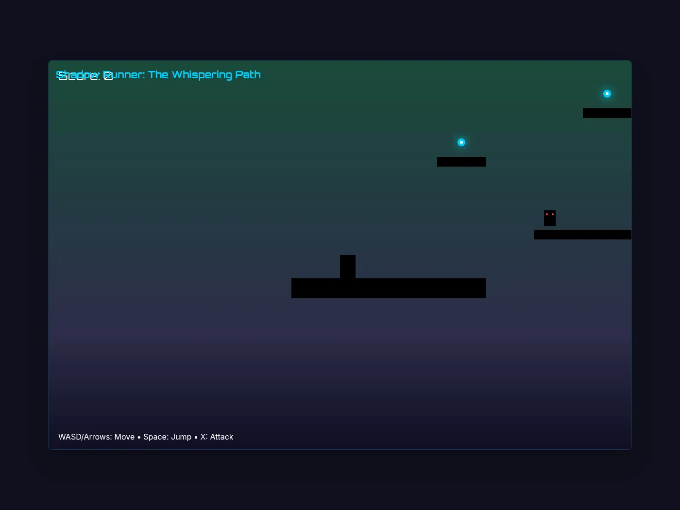 Shadow Runner: The Whispering Path – A 2D Silhouette Action Platformer