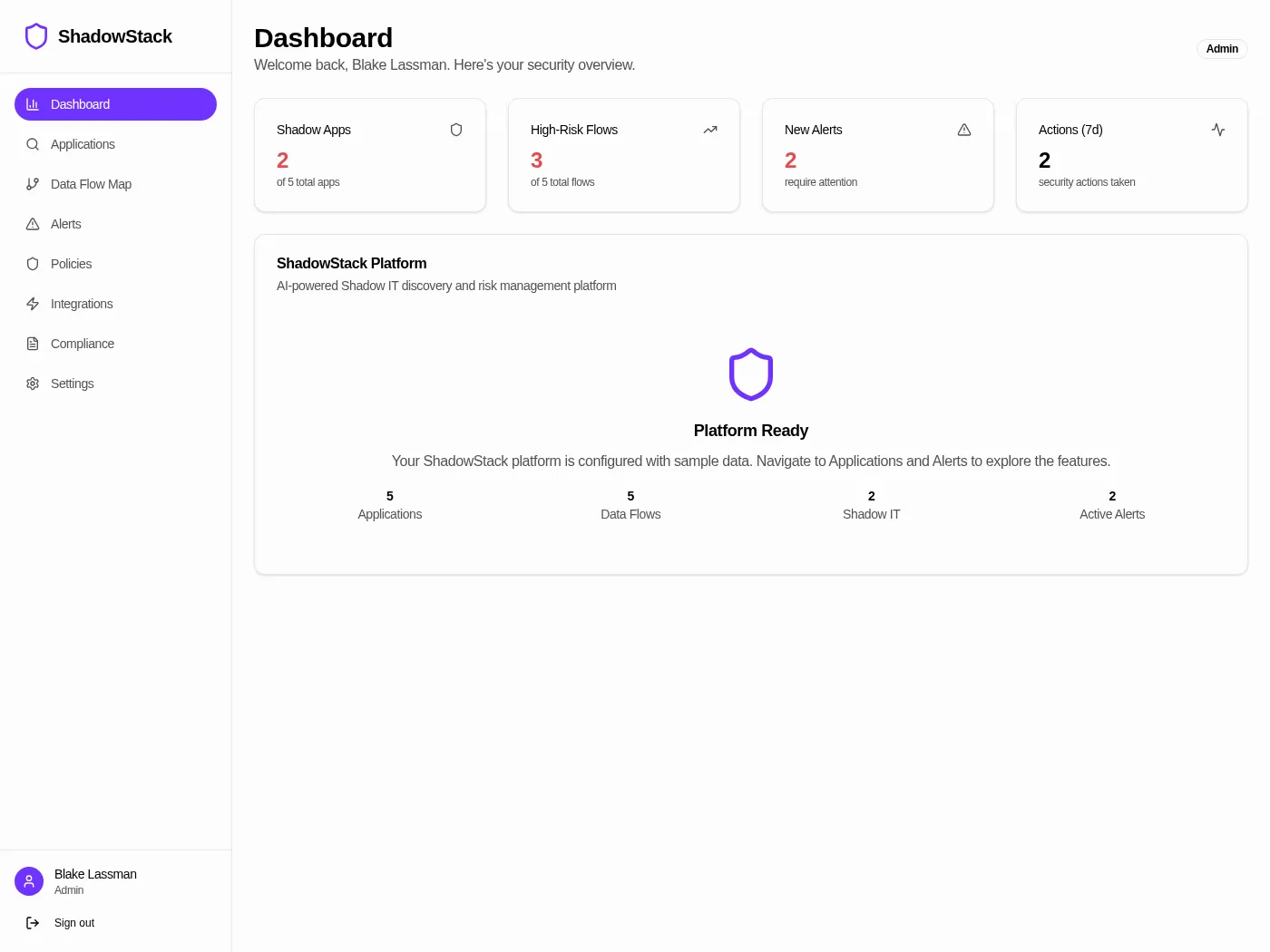 ShadowStack: AI-Powered Shadow IT & Data-Flow Mapper