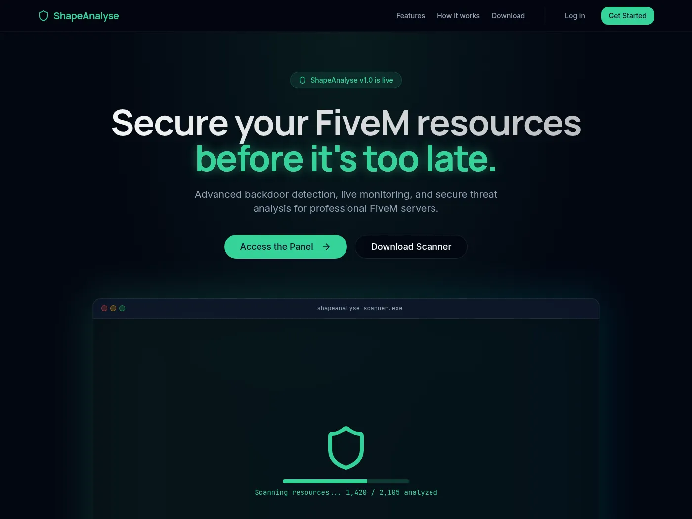 ShapeAnalyse Security SaaS