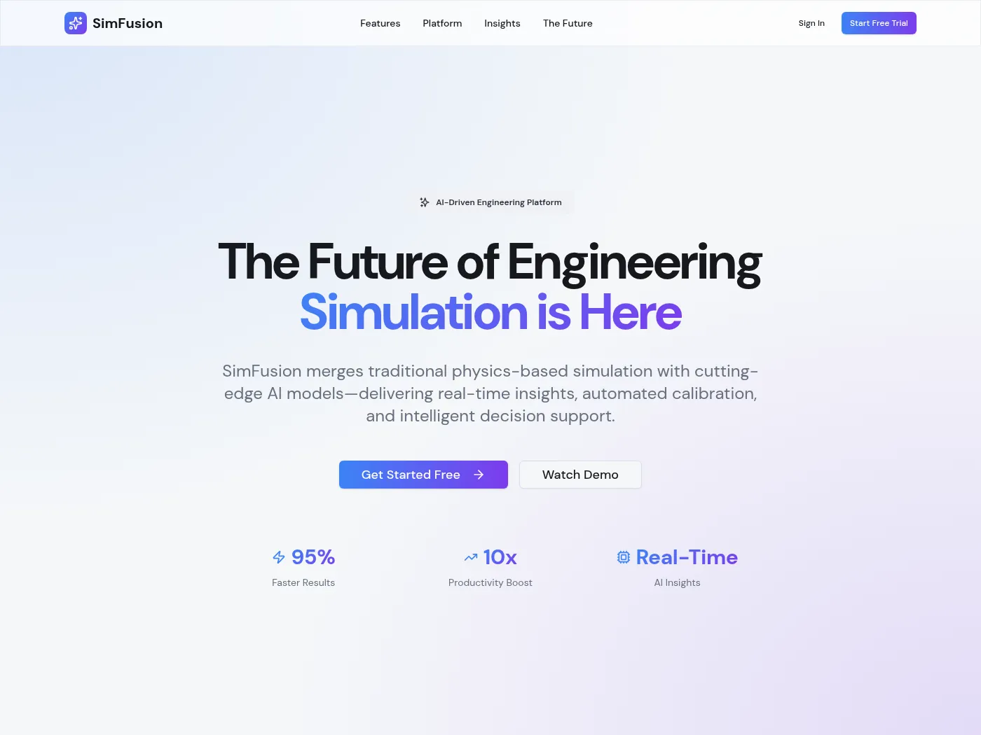 SimFusion: AI-Driven Engineering Simulation Platform
