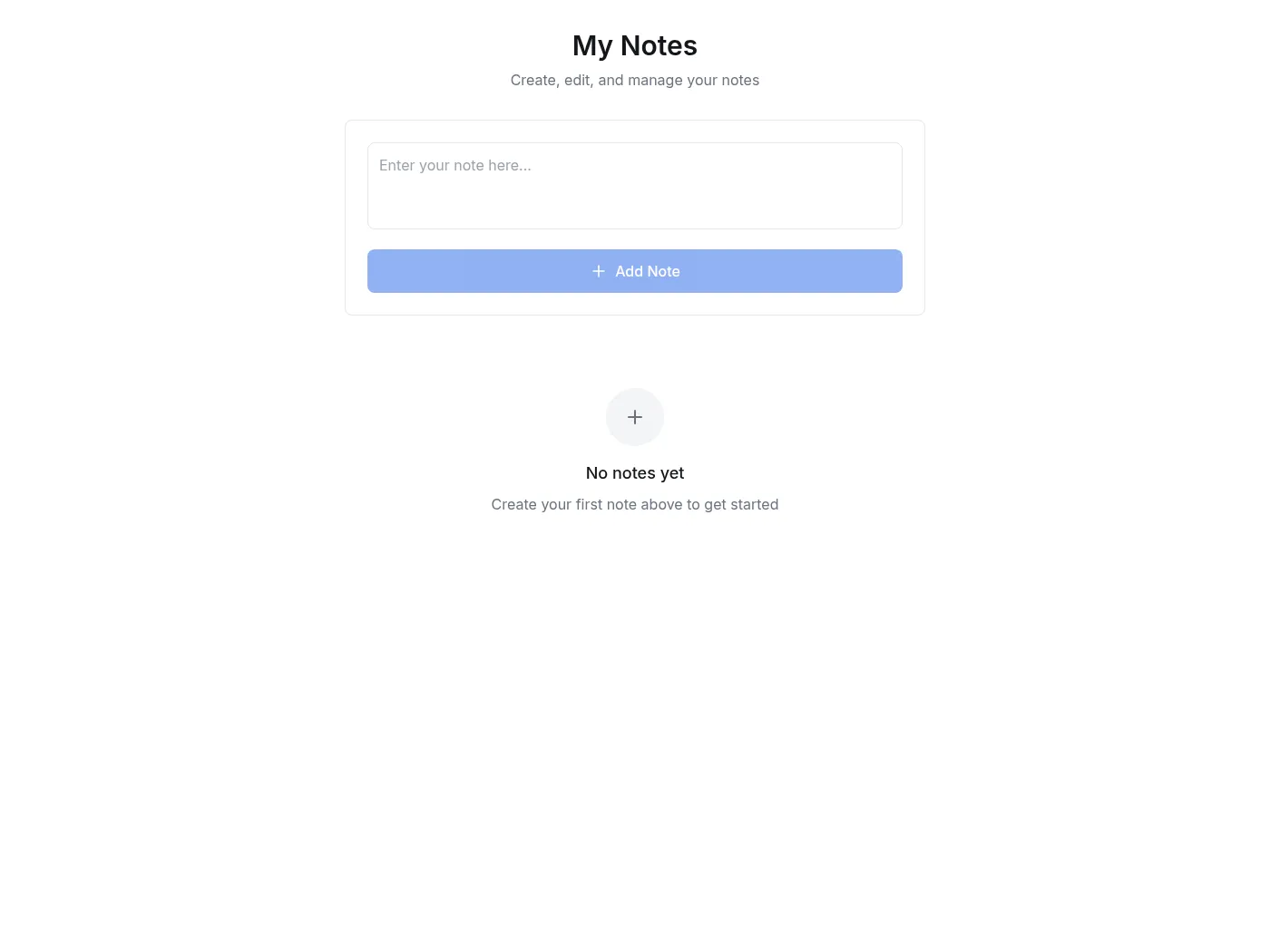 Simple Android Text Notes App