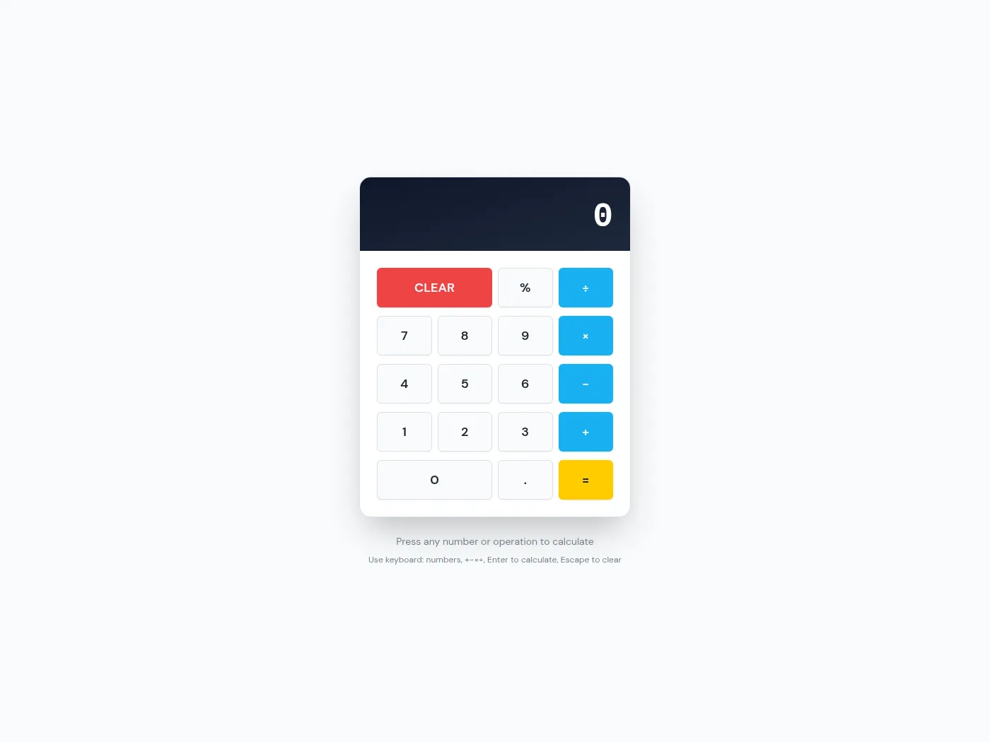 Simple Arithmetic Calculator