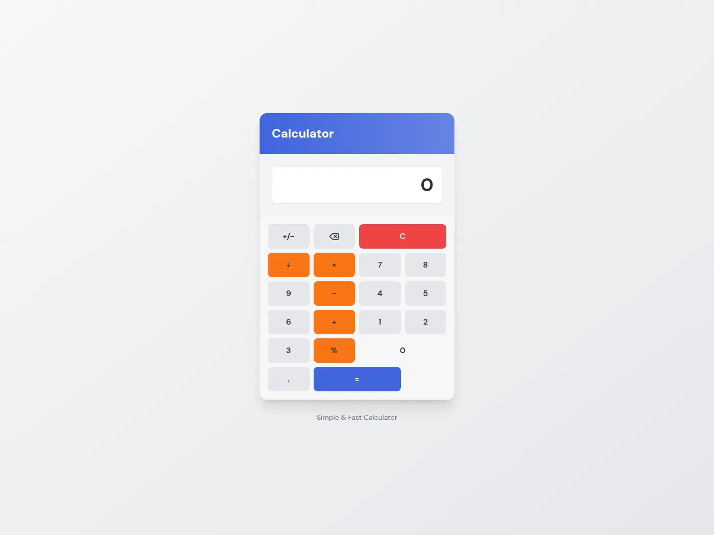 Simple Calculator