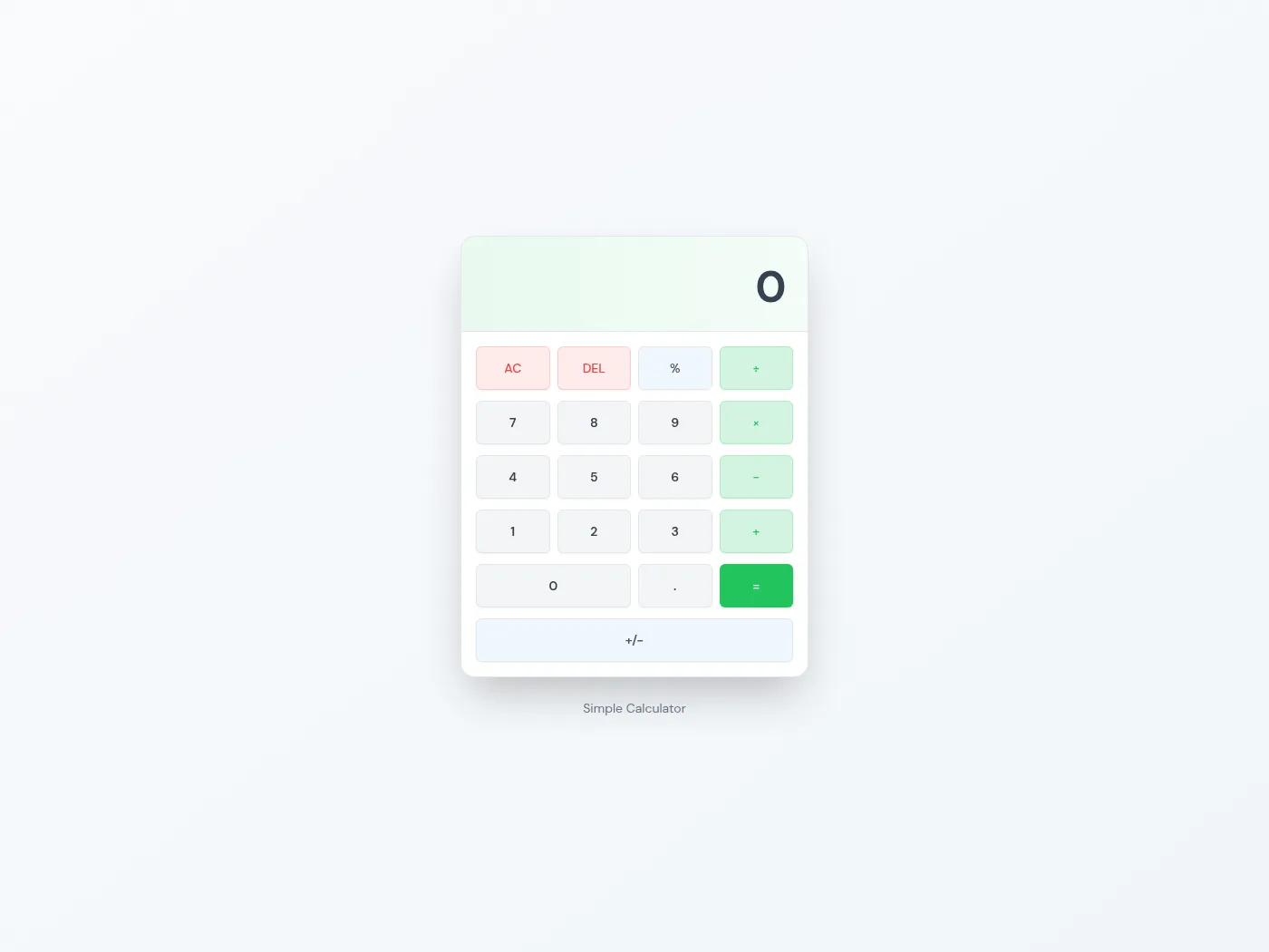 Simple Calculator App