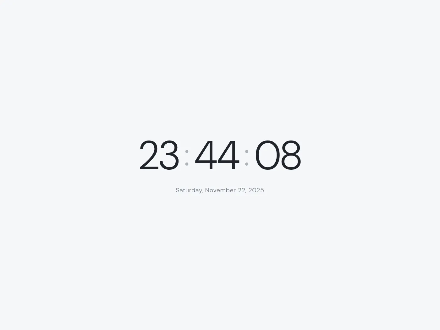 Simple Clock App