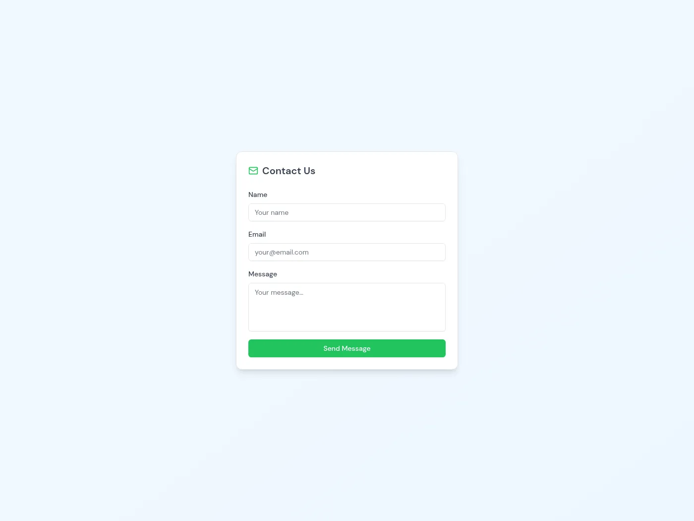 Simple Contact Box