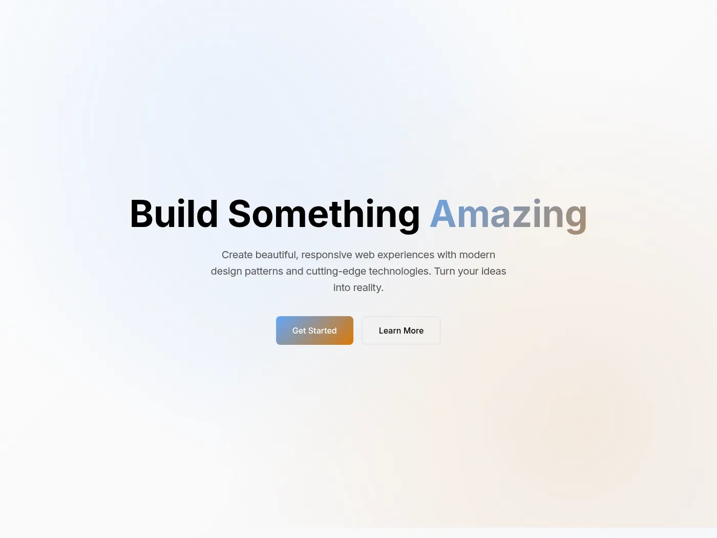 Simple Hero Section with HTML & CSS
