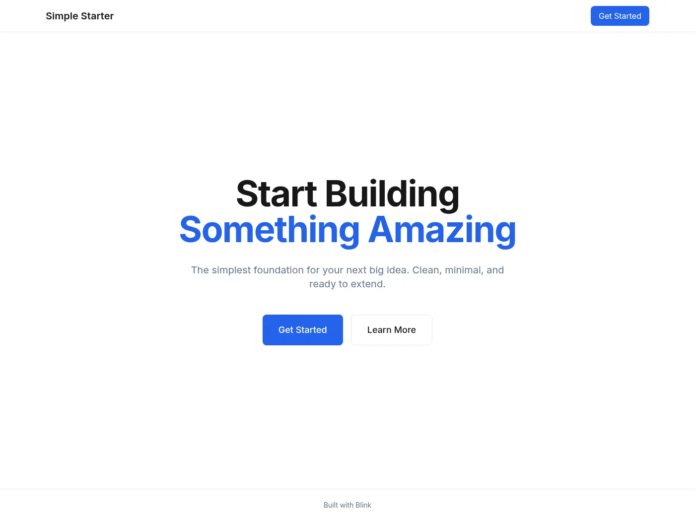 Simple Project Starter