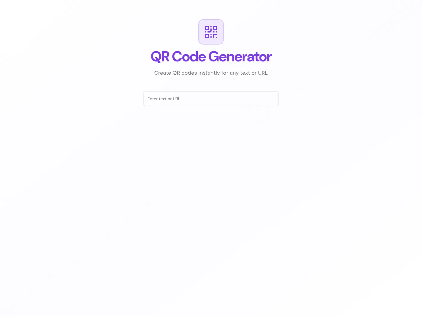 Simple QR Code Generator