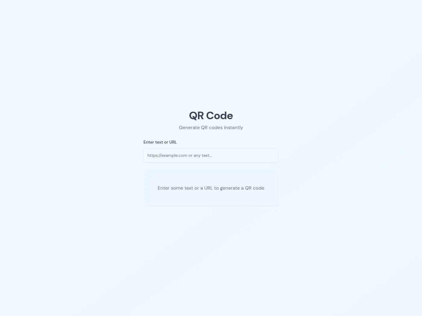 Simple QR Code Generator