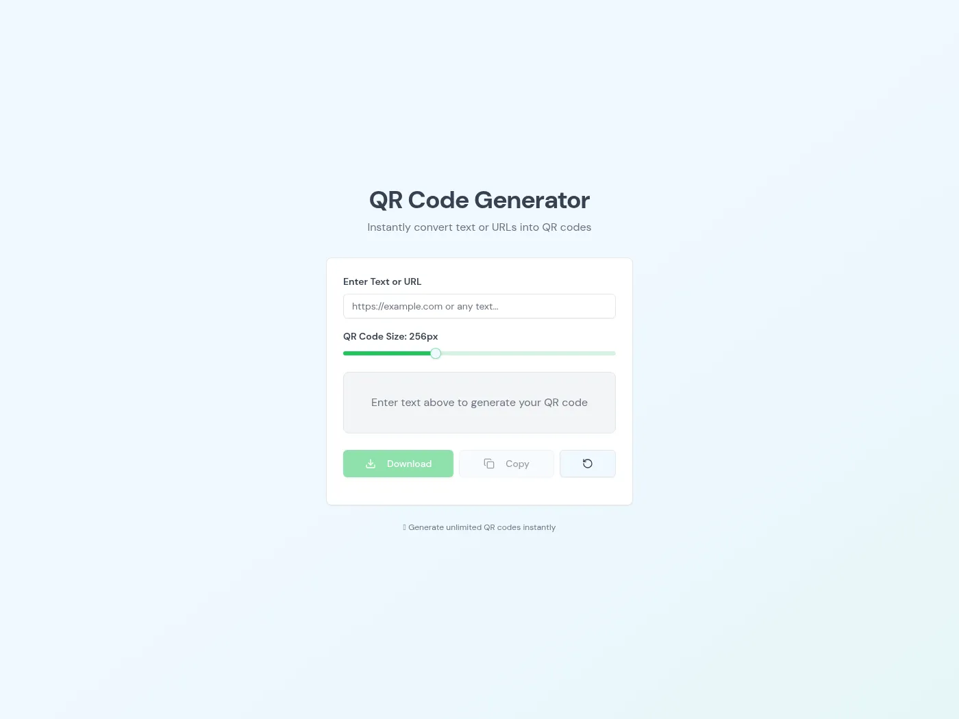 Simple QR Code Generator