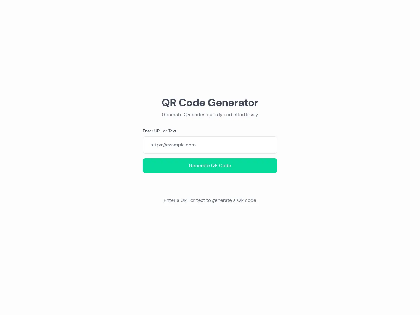 Simple QR Code Generator