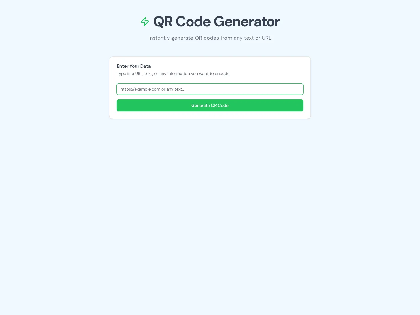 Simple QR Code Generator