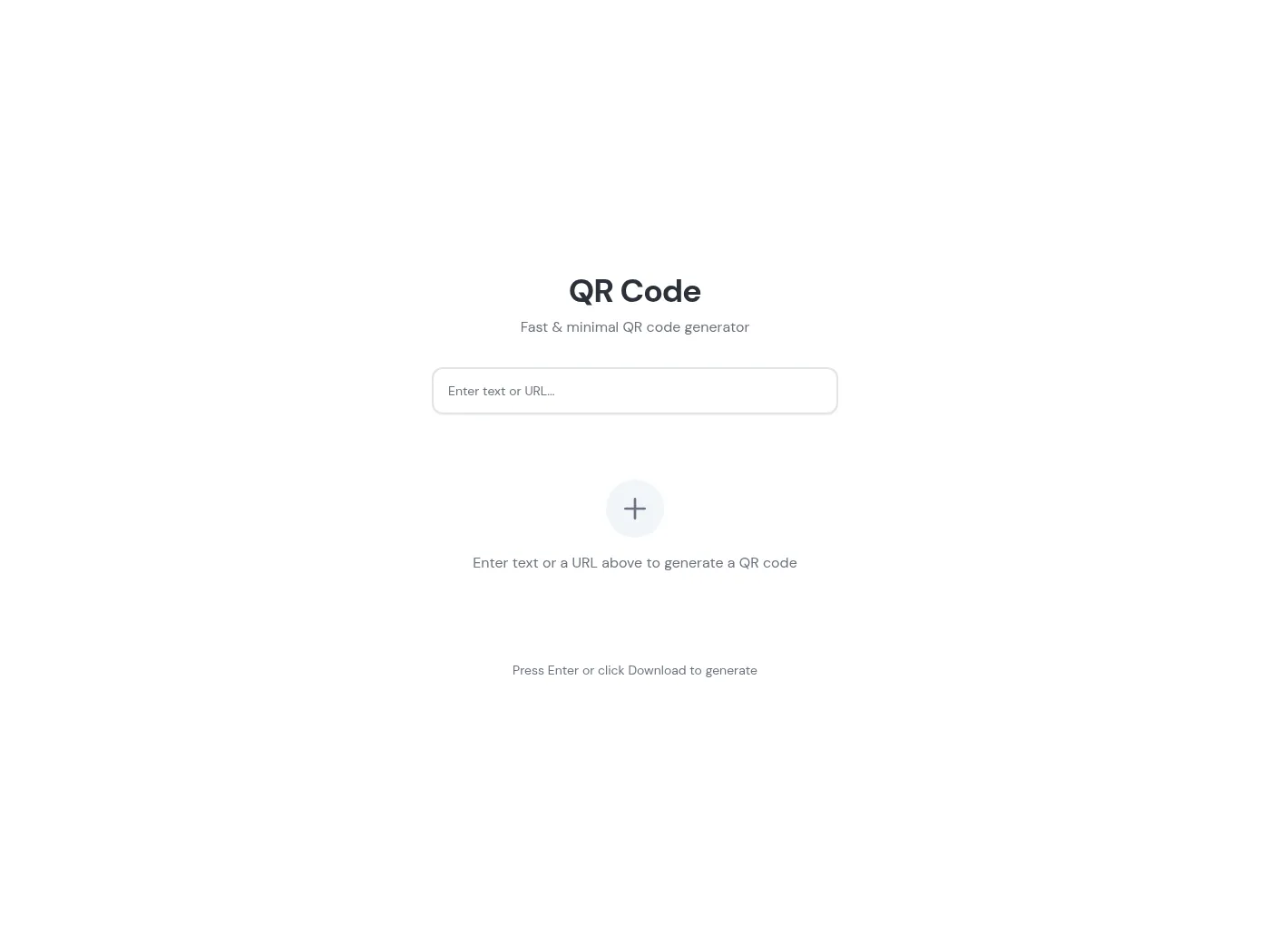 Simple QR Code Generator