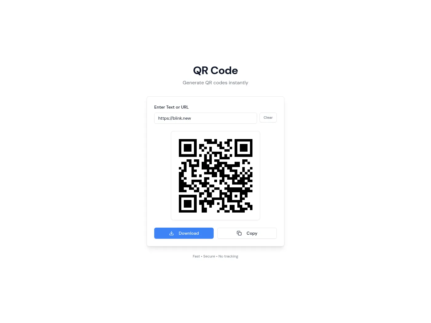 Simple QR Code Generator