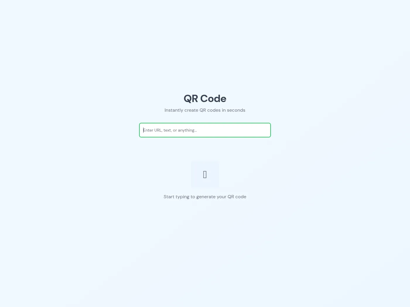 Fast Simple QR Code Generator