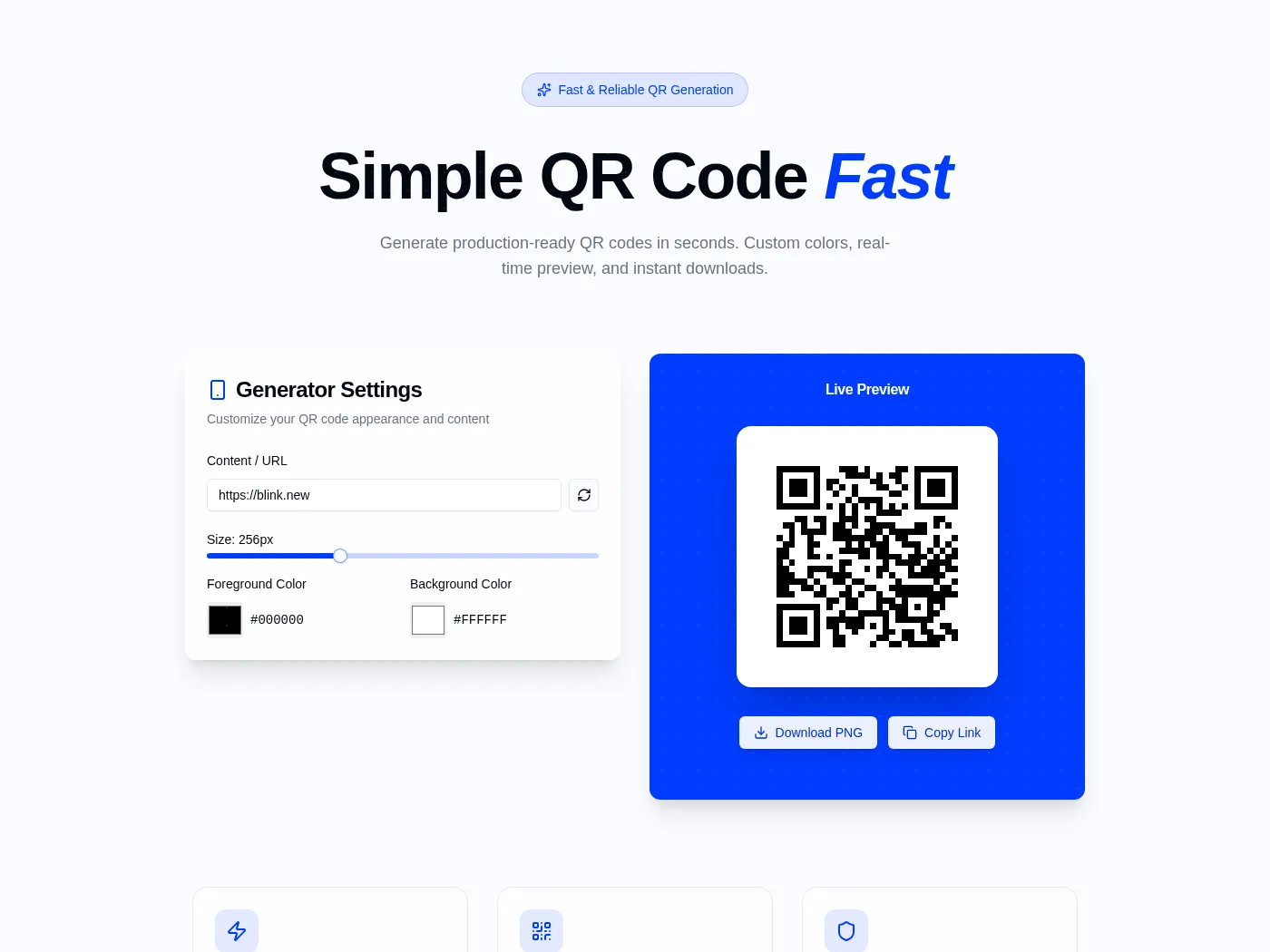 Simple QR Code Generator
